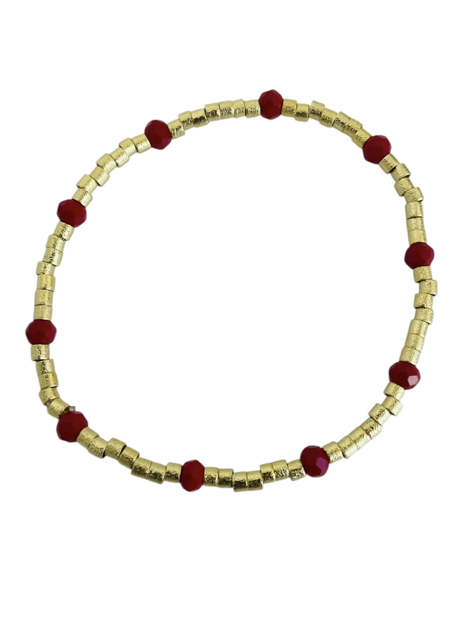 PULSERA CHLOE GOLD RED