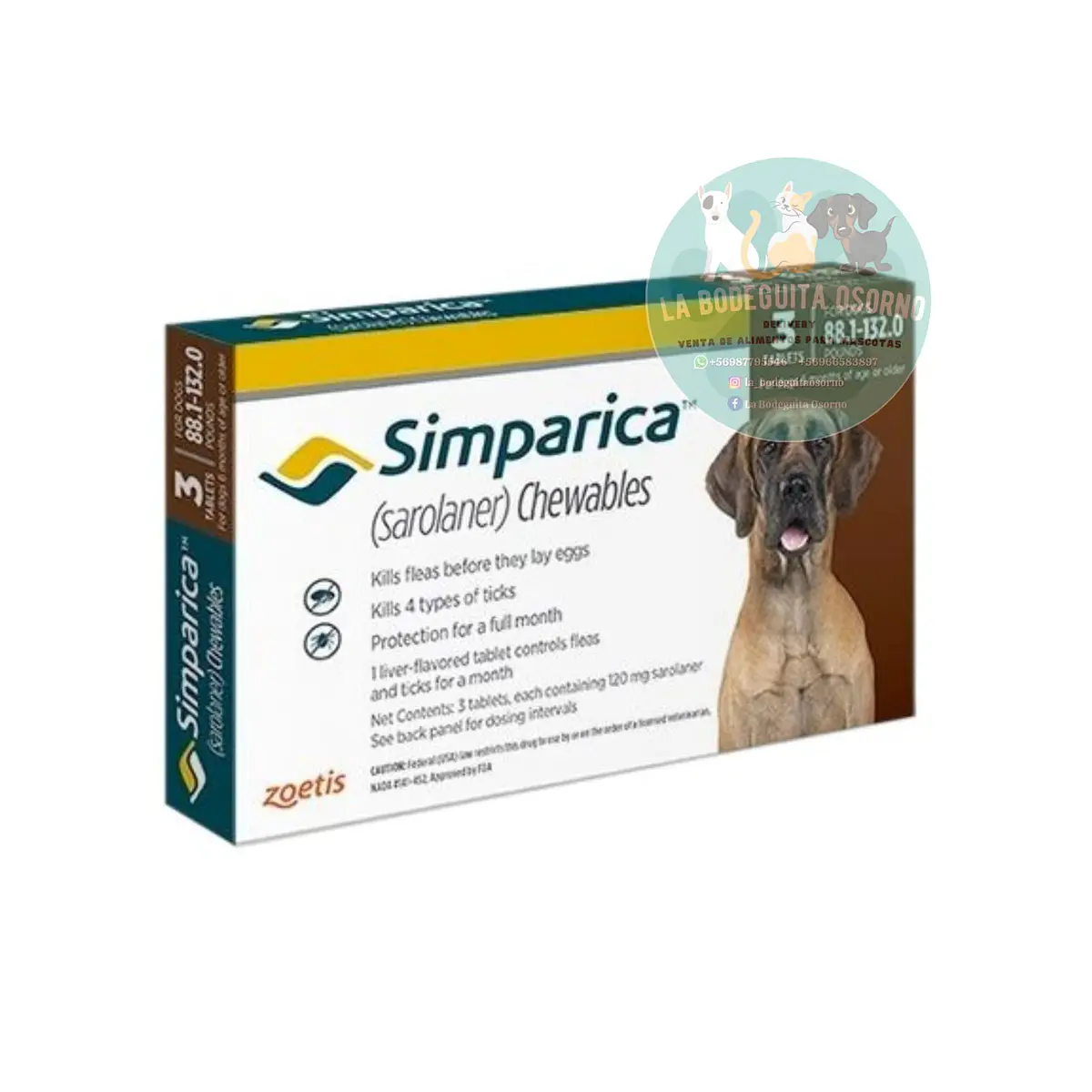 Simparica 40,1 - 60 kg (1 tableta)