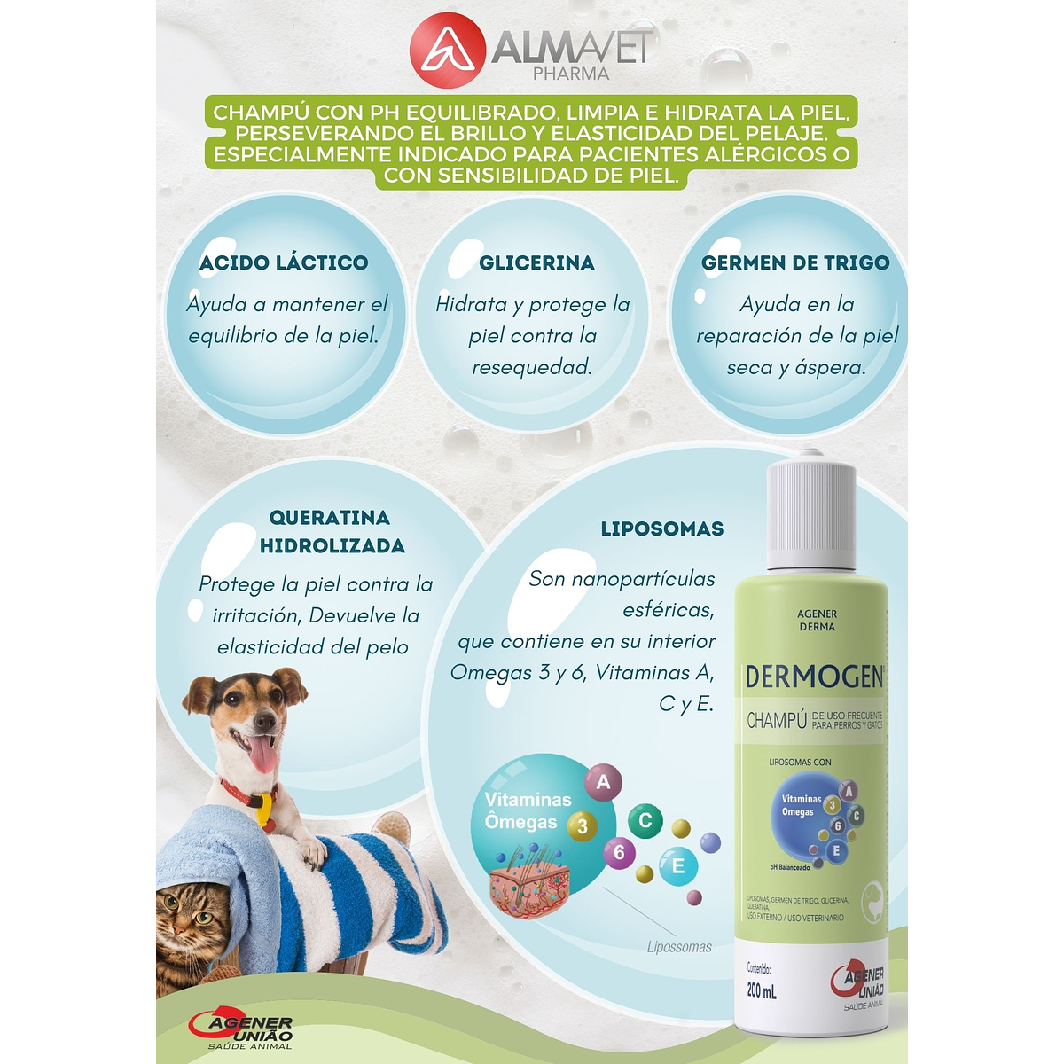 Shampoo Dermogen Perros & Gatos 200 ml