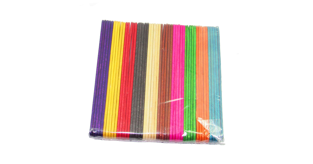 Palo Paleta Craft Colores X 50 Unidades