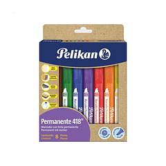 Marcadores Permanentes Pelikan 418 X 4 Unidades