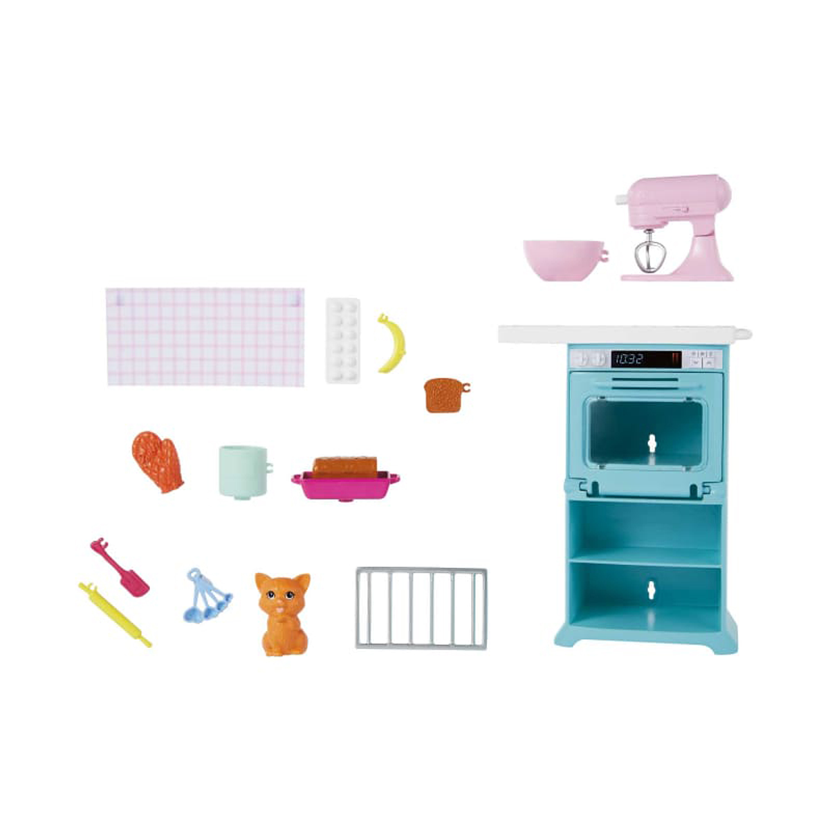 Barbie Set De Repostería Con Muñeca Y Mascota