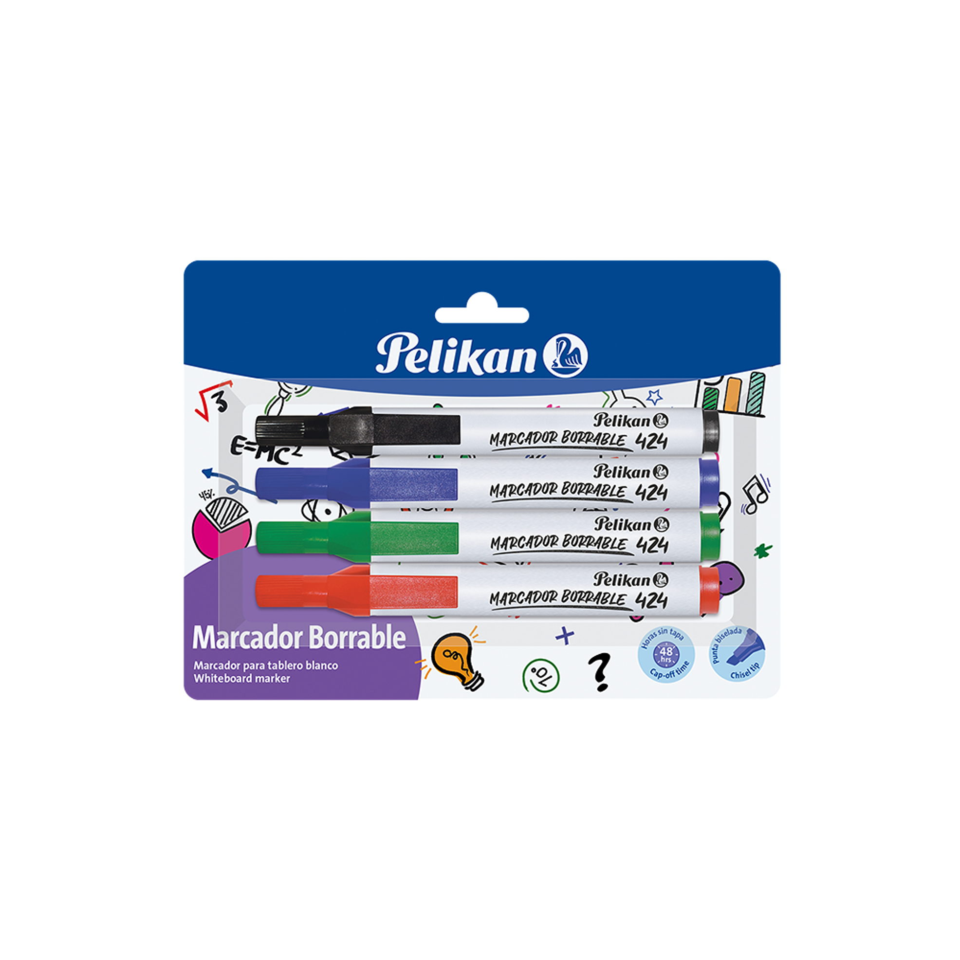 Marcadores Borraseco Pelikan 424 X 4 Unidades