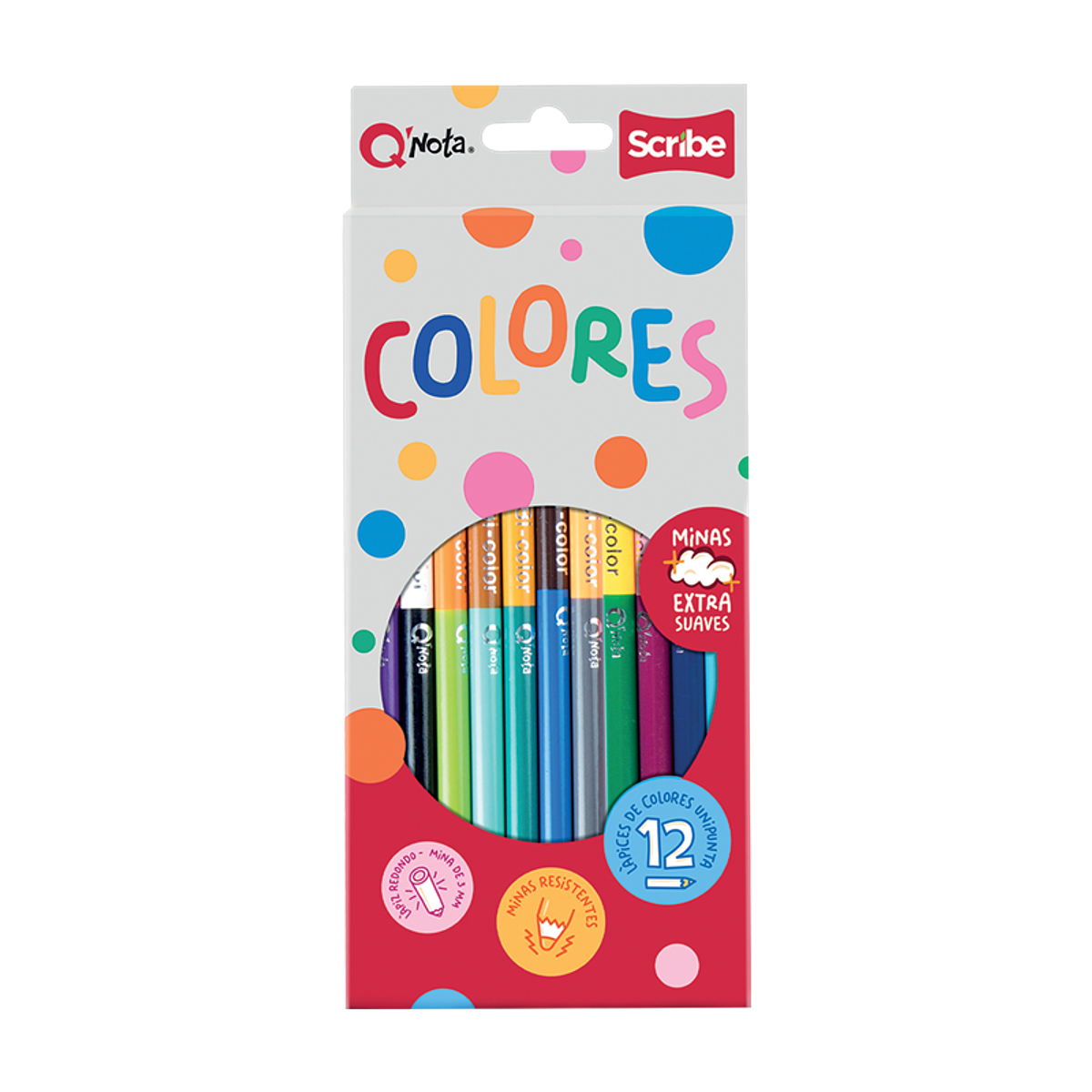 Colores Q´Nota Unipunta x 12 Unidades