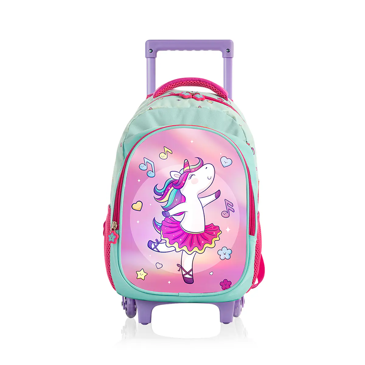Morral Trolley Master Kids 13 Unicornio Bailarín Fucsia/Azu