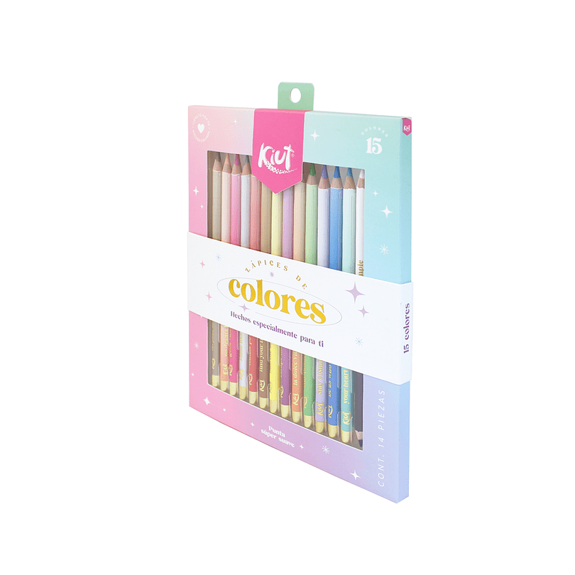 Colores Kiut Punta Suave X 15 Unidades