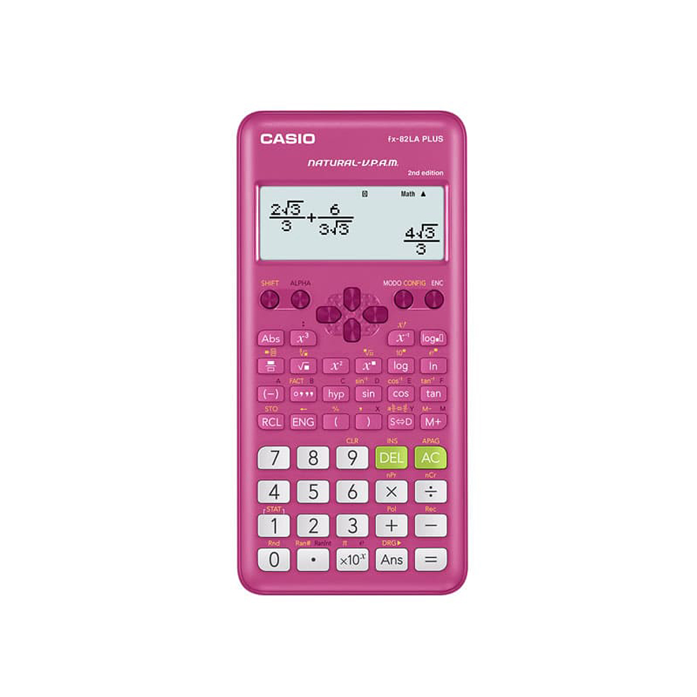 Calculadora Científica FX-82LAPLUS Rosada