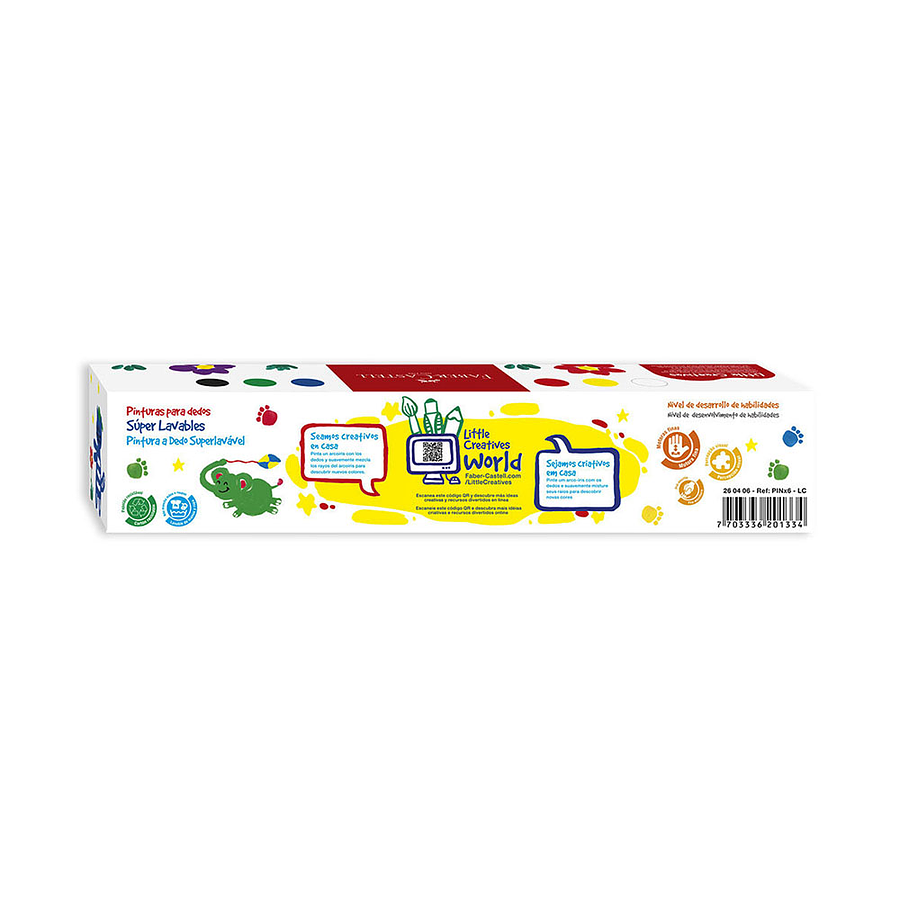 Pintura A Dedo Little Creatives X 6 Unidades