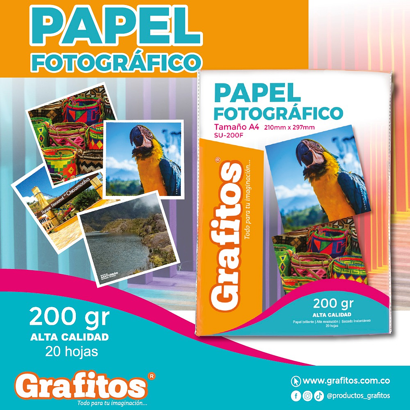 Papel Fotográfico 200 Gramos