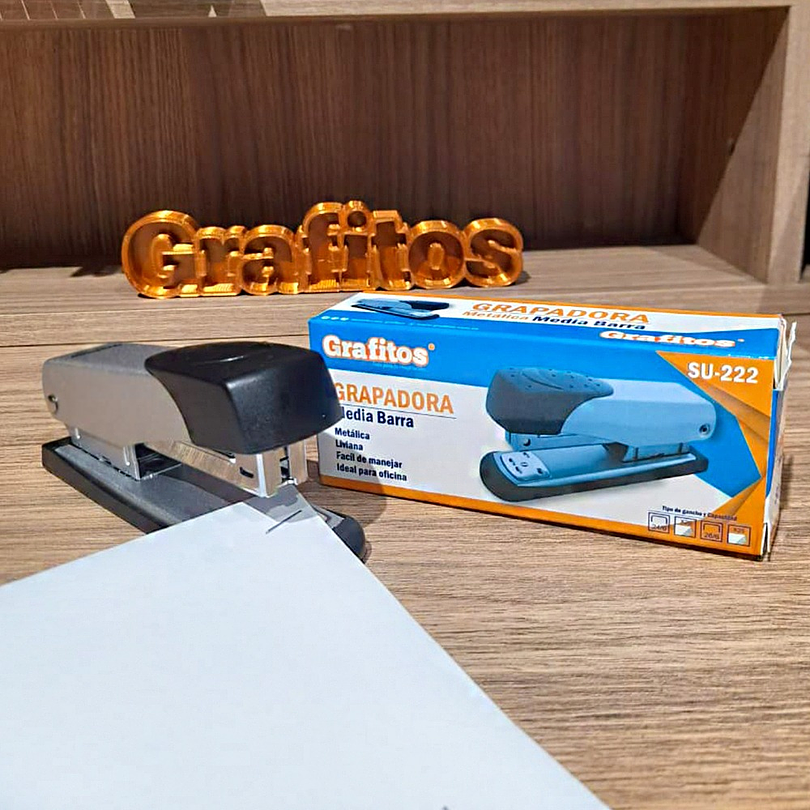 Grapadora Metálica Media Barra