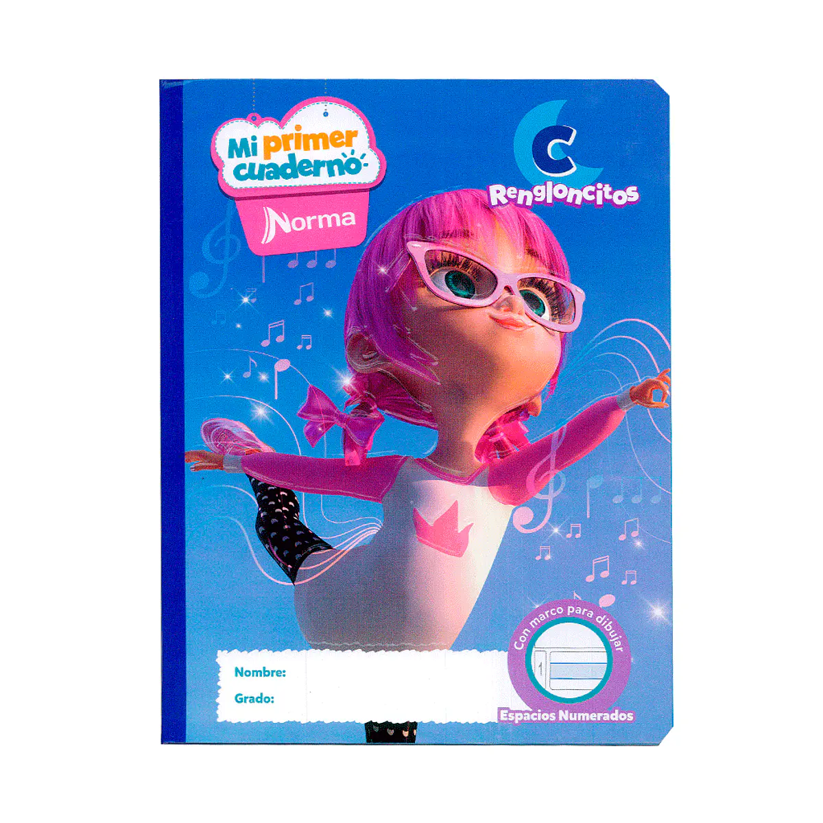 Mi Primer Cuaderno Niña 100 Hojas Rengloncitos C