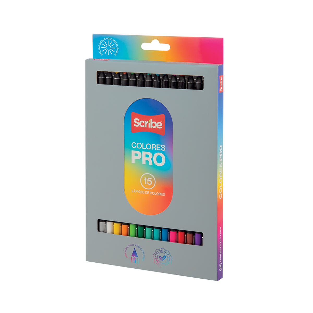 Colores Scribe Pro Unipunta Redondo X 15 Unidades