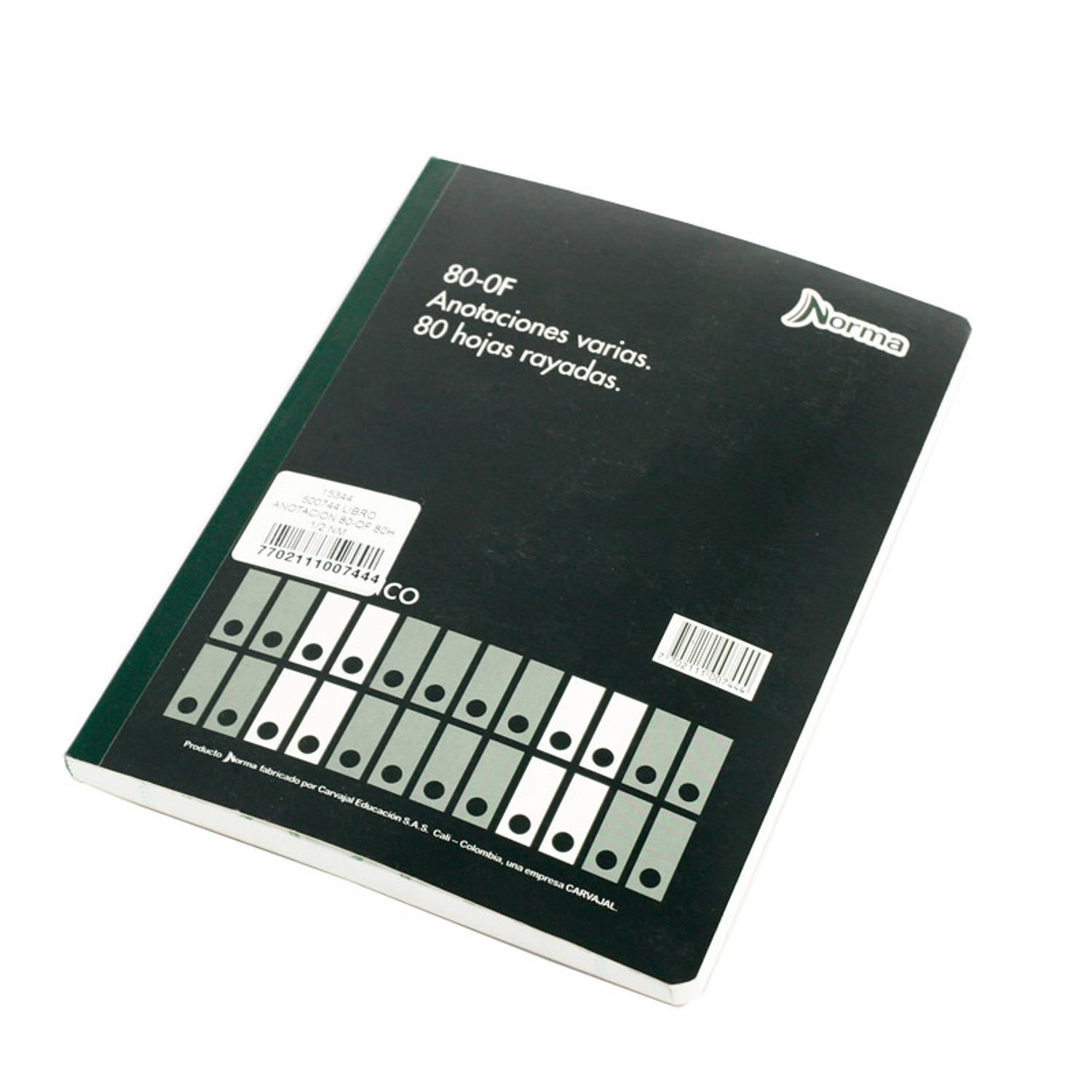 Libro Anotaciones Medio Oficio 80 Hojas