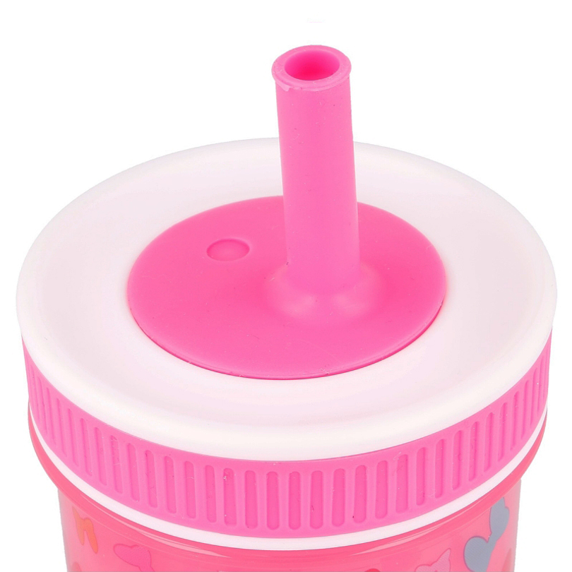 Vaso Anti Goteo Silicona Con Pitillo Minnie