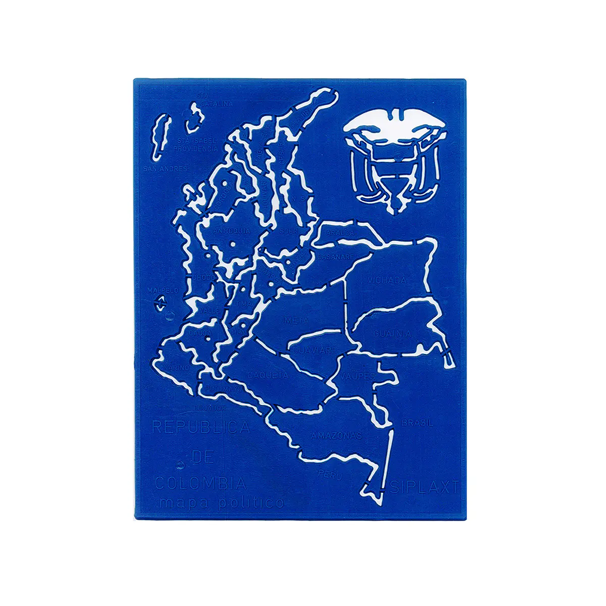 Plantilla Mapa Político De Colombia