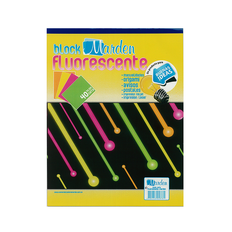 Block Carta Fluorescente Marden