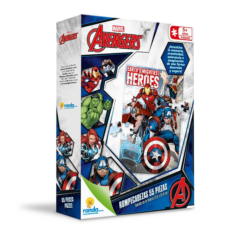 Rompecabezas X 55 Piezas Avengers