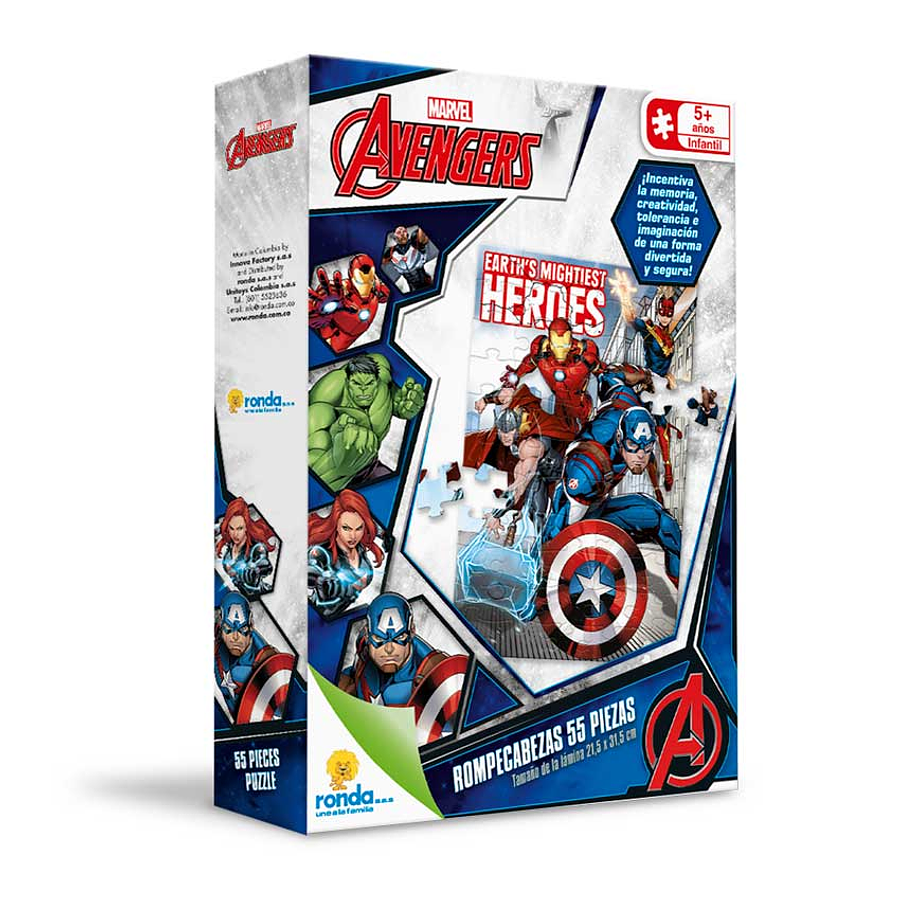 Rompecabezas X 55 Piezas Avengers