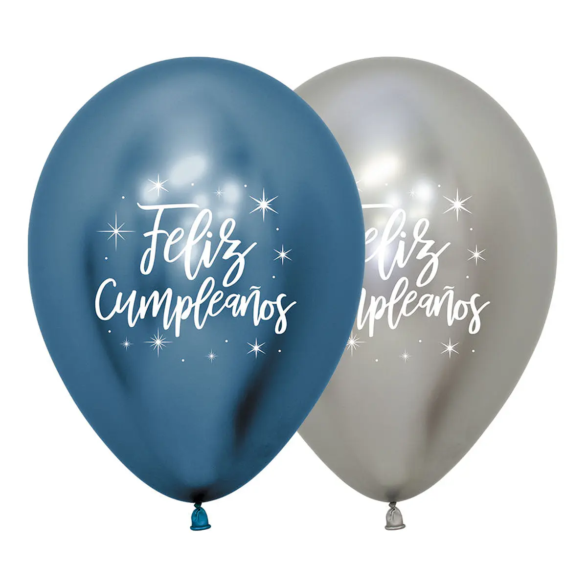 Globo R-12 Impreso Feliz Cumpleaños Radiante Niño X 12 Unida
