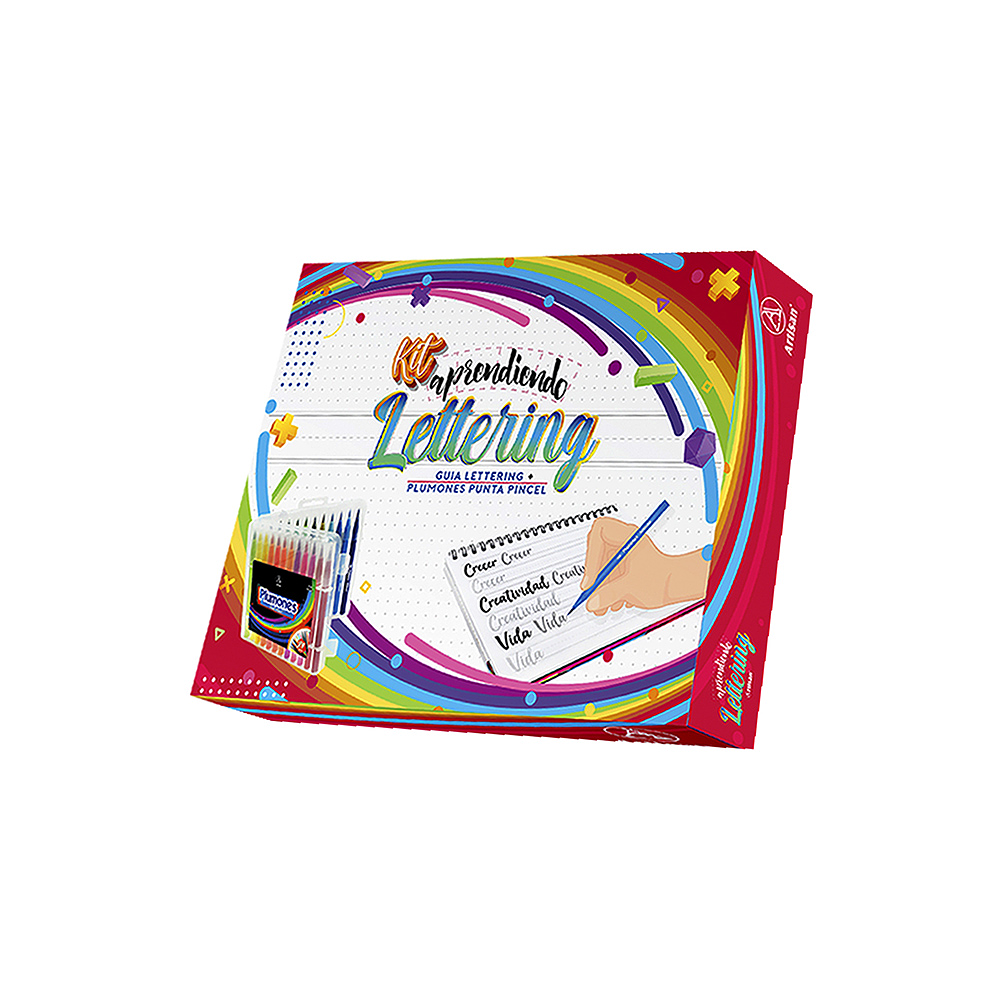 Kit Aprendiendo Lettering X 24 Plumones
