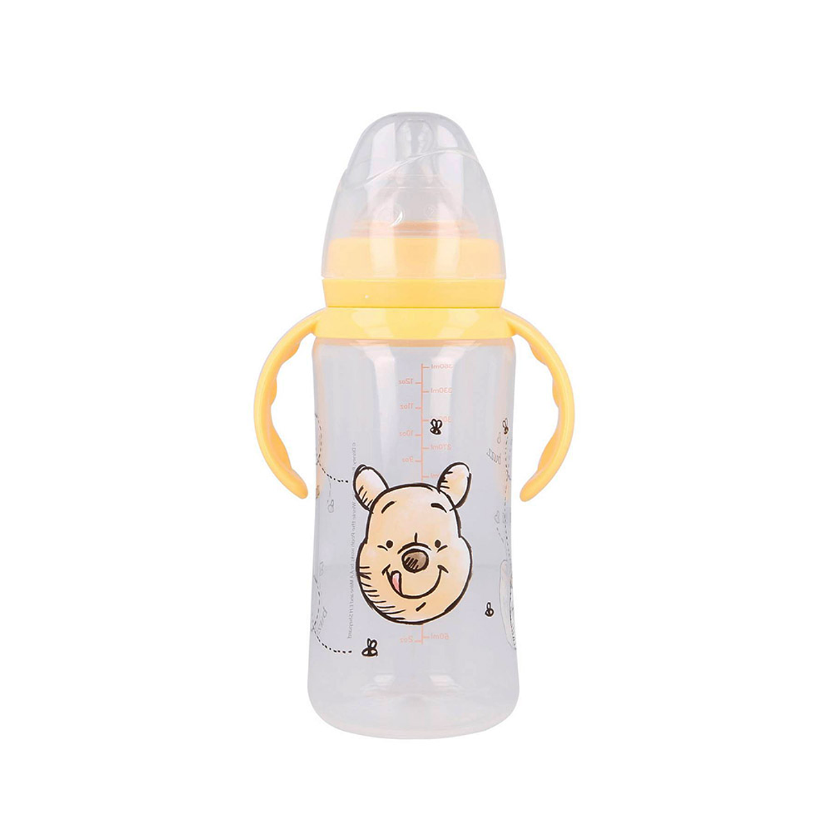 Biberón Cuello Ancho Winnie Pooh 360 Ml Con Asas