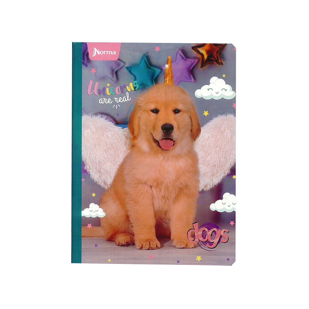 Cuaderno Cosido Norma Dogs 100 Hojas Doble Línea