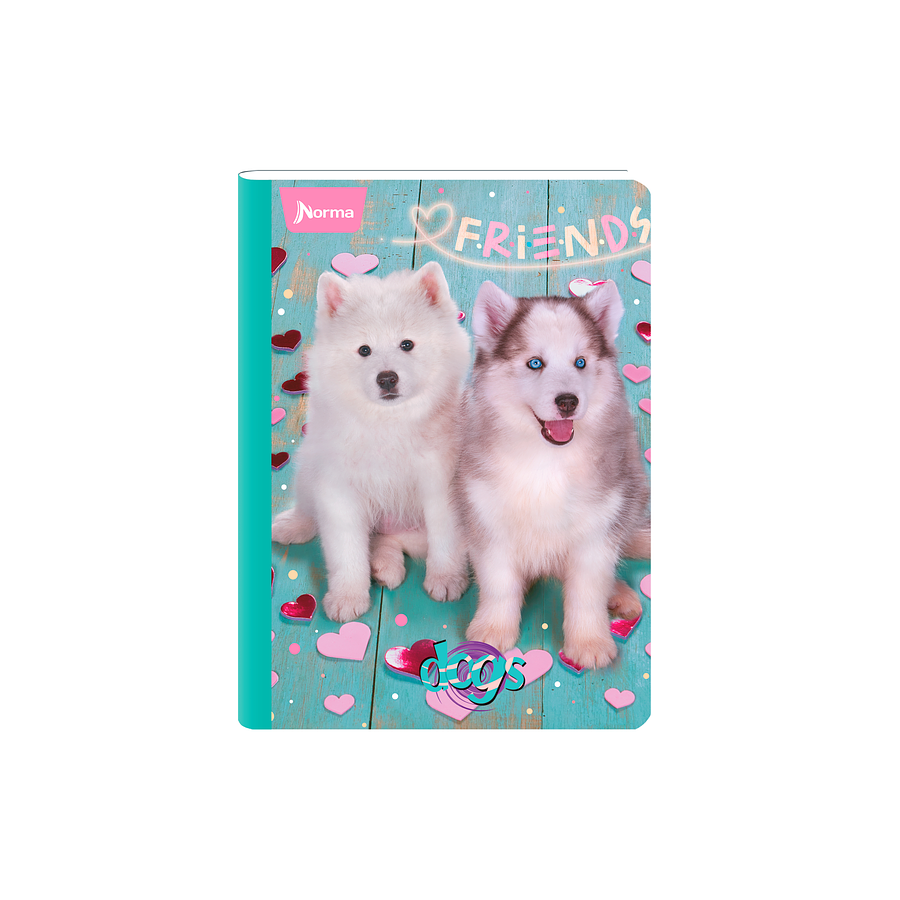 Cuaderno Cosido Norma Dogs 50 Hojas Lineas