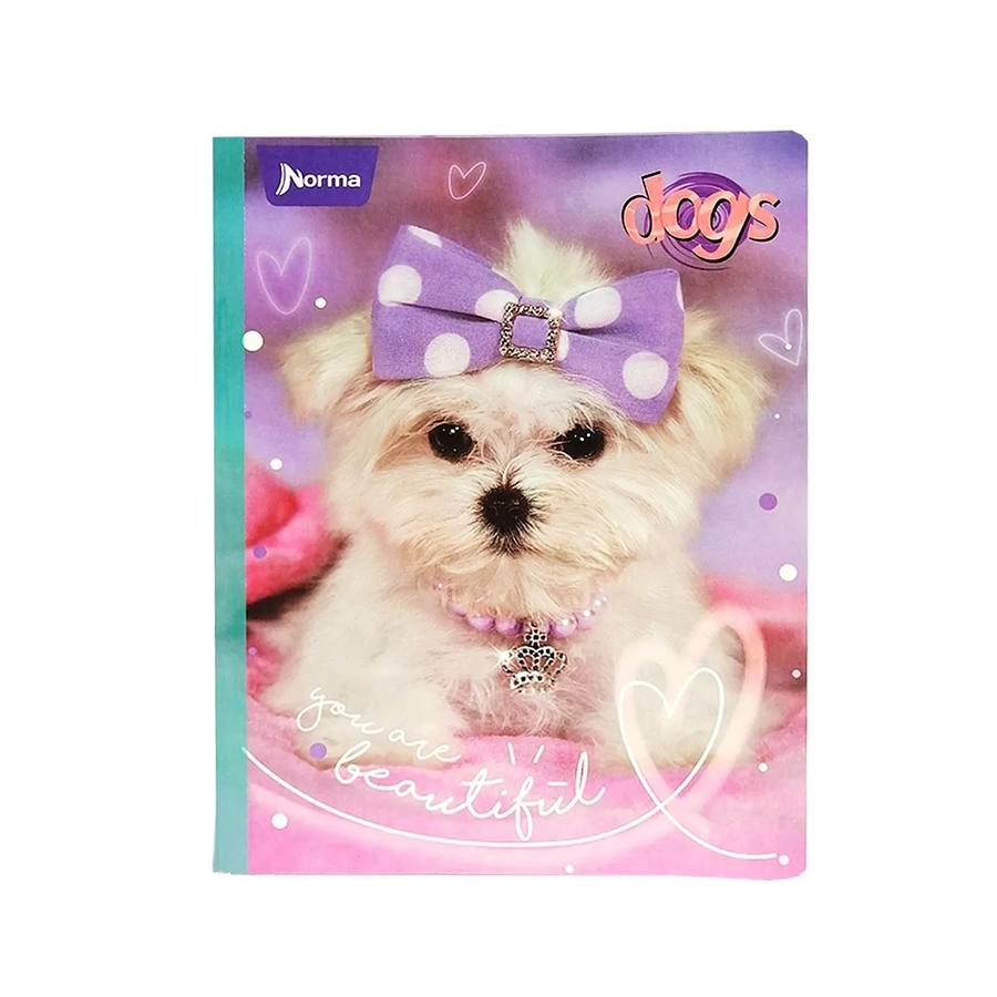 Cuaderno Cosido Norma Dogs 50 Hojas Lineas