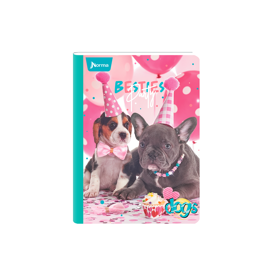 Cuaderno Cosido Norma Dogs 50 Hojas Lineas