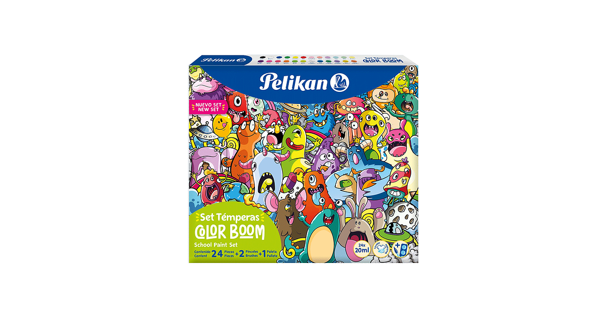 Set Tempera Color Boom X 24 Unidades