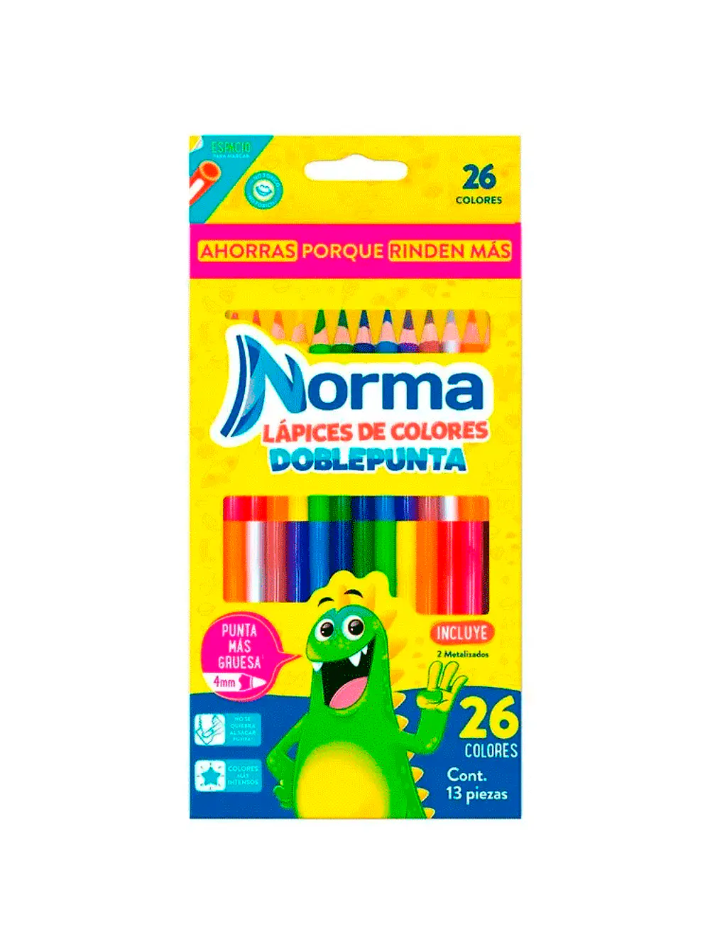 Colores Norma Doble Punta X 13 Unidades