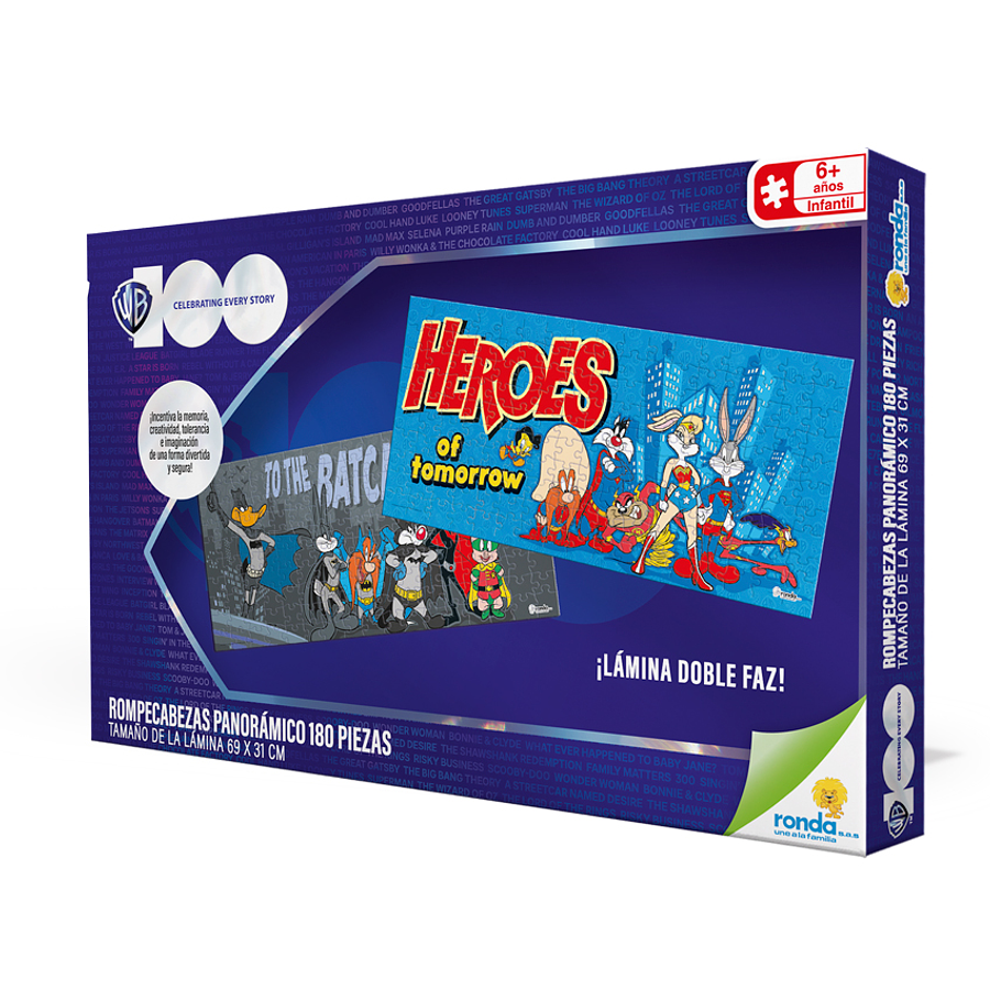 Rompecabezas X 180 Piezas Warner 100