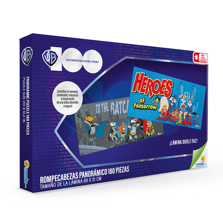 Rompecabezas X 180 Piezas Warner 100