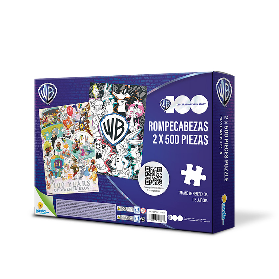 Rompecabezas 2 X 500 Piezas Warner 100