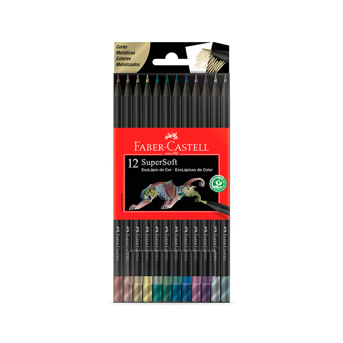 Colores Supersoft Metalizados X 12 Unidades