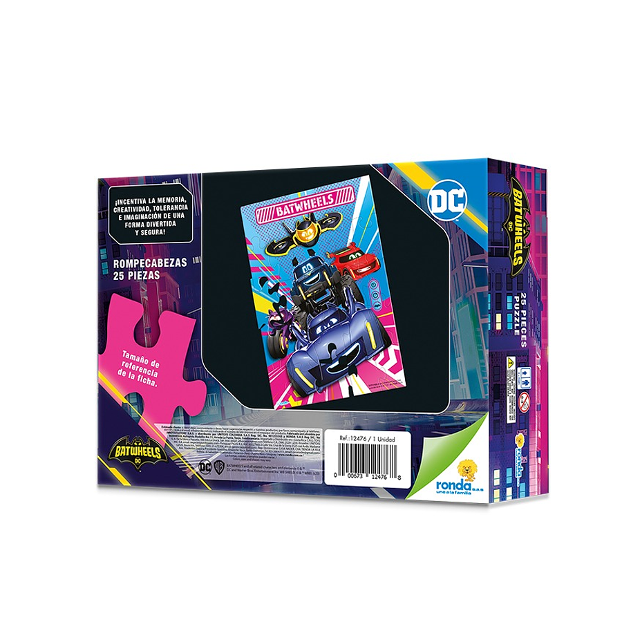 Rompecabezas X 25 Piezas Estándar Batwheels