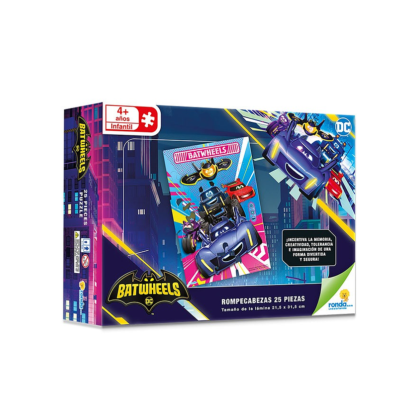 Rompecabezas X 25 Piezas Estándar Batwheels