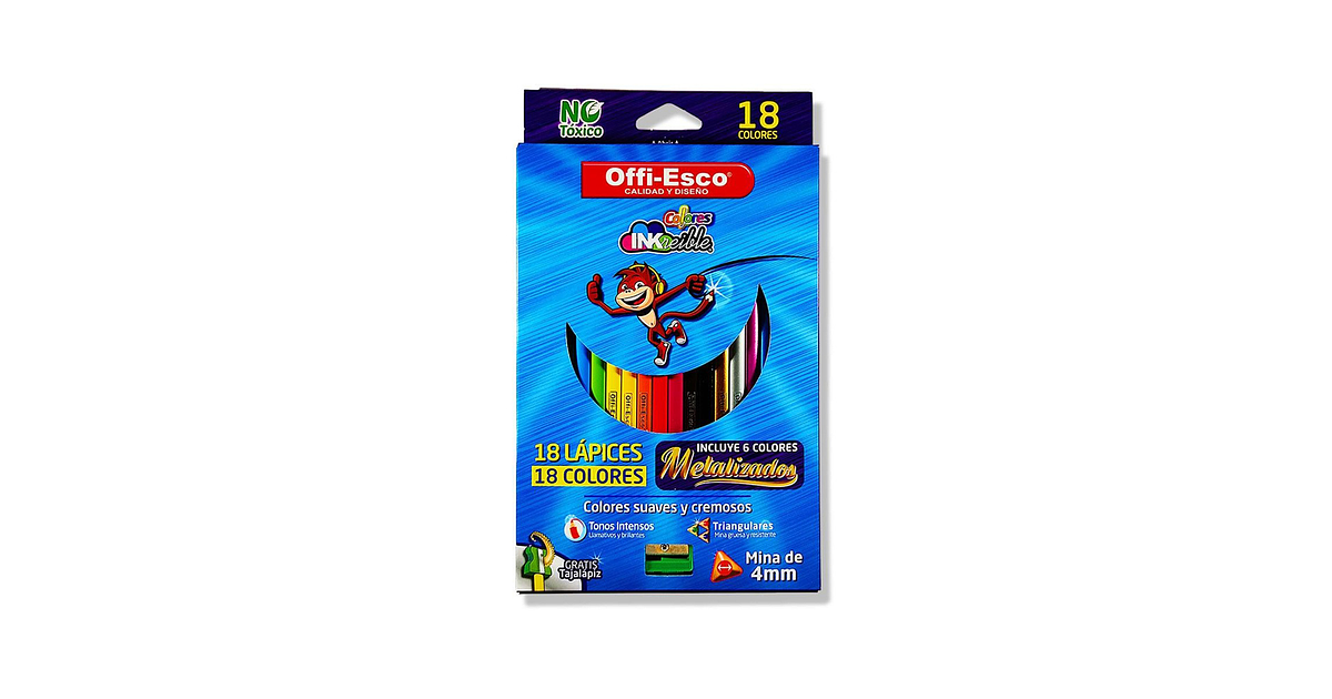 Colores Offi-Esco Unipunta X 18 Unidades