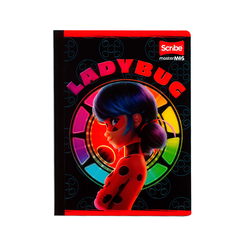 Cuaderno Cosido ladyBug 100 Hojas Cuadros