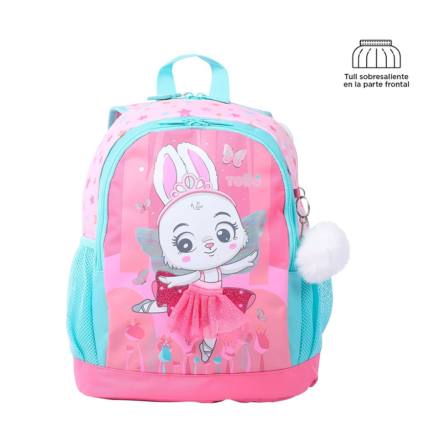 Morral Totto Para Niña Dancing Rabbit M Rosa