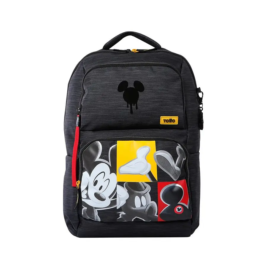 Morral Totto Mickey Cm Charcoal Mix