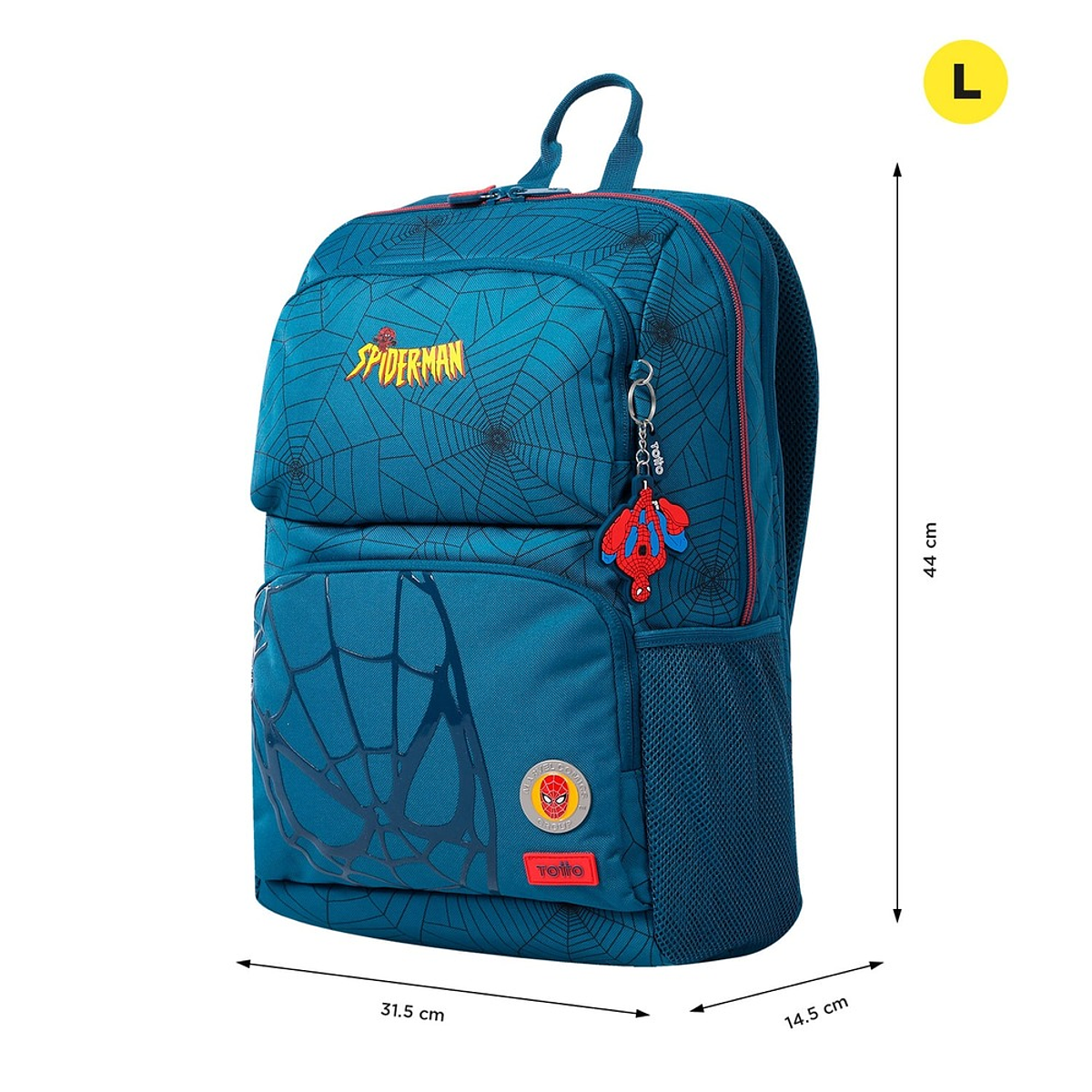 Morral Totto Para Hombre Spiderman Comic Azul