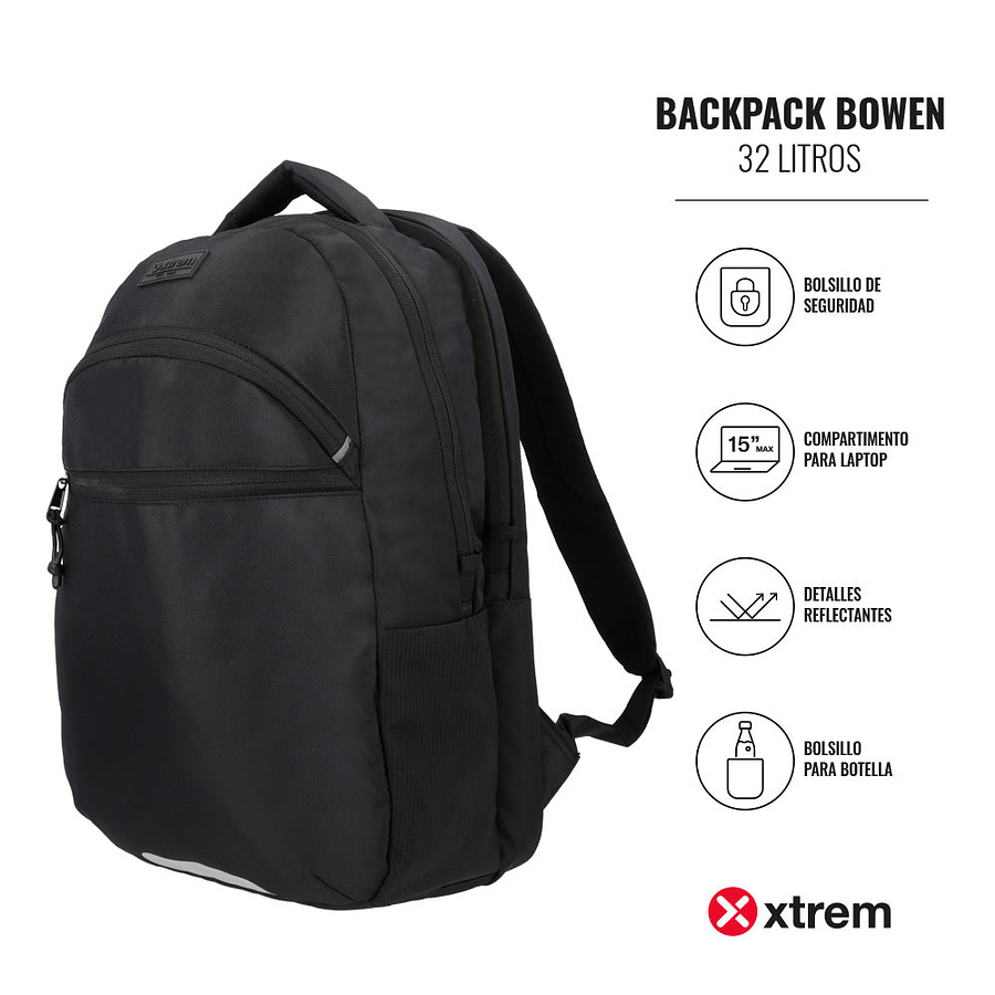 Morral Xtrem Para Laptop Bowen Negro