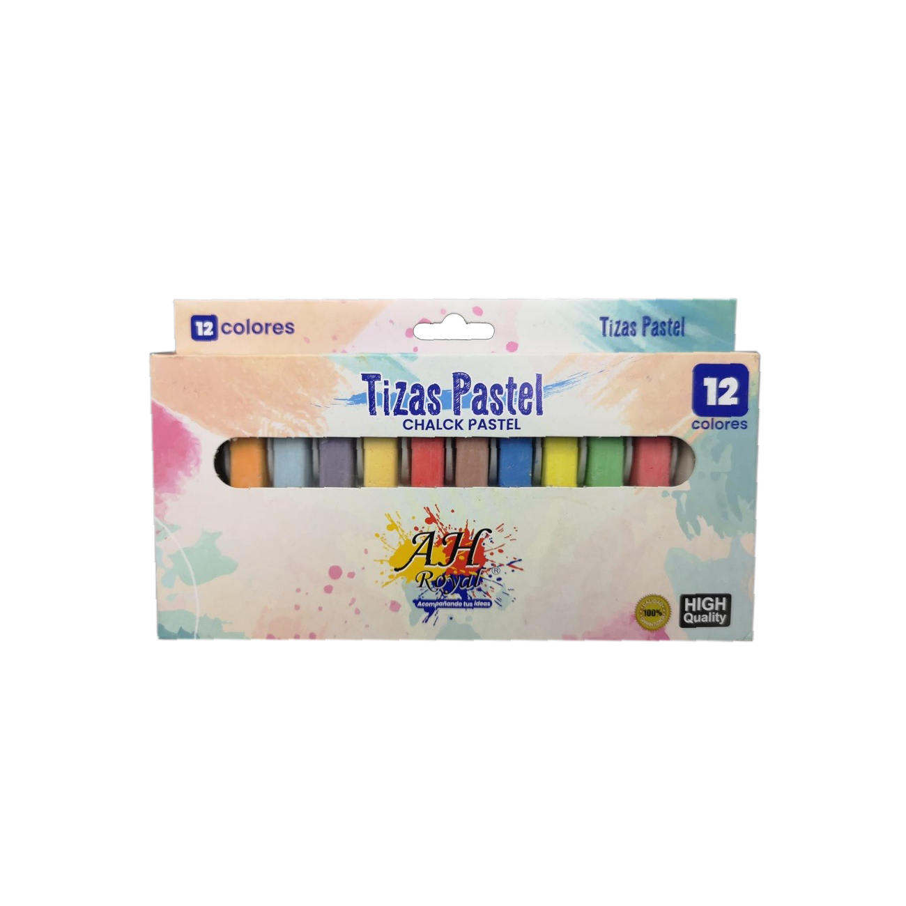 Tiza Pastel Ah Royal Chalk X 12 Colores