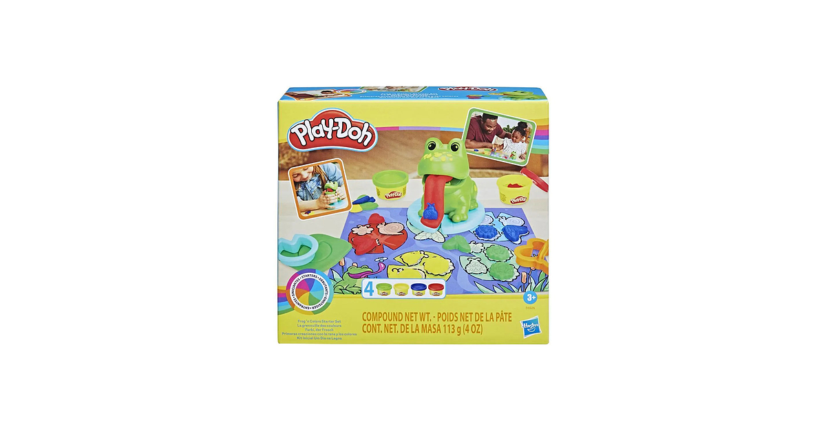 Play-Doh Primeras Creaciones Con La Rana y los colores