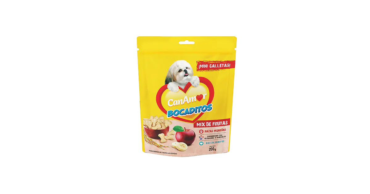 Bocaditos Canamor Mix De Frutas X 200 Gr