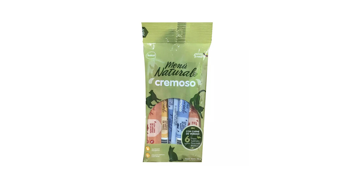 Chunky Menu Nat Cremoso Gato X 6 Unidades