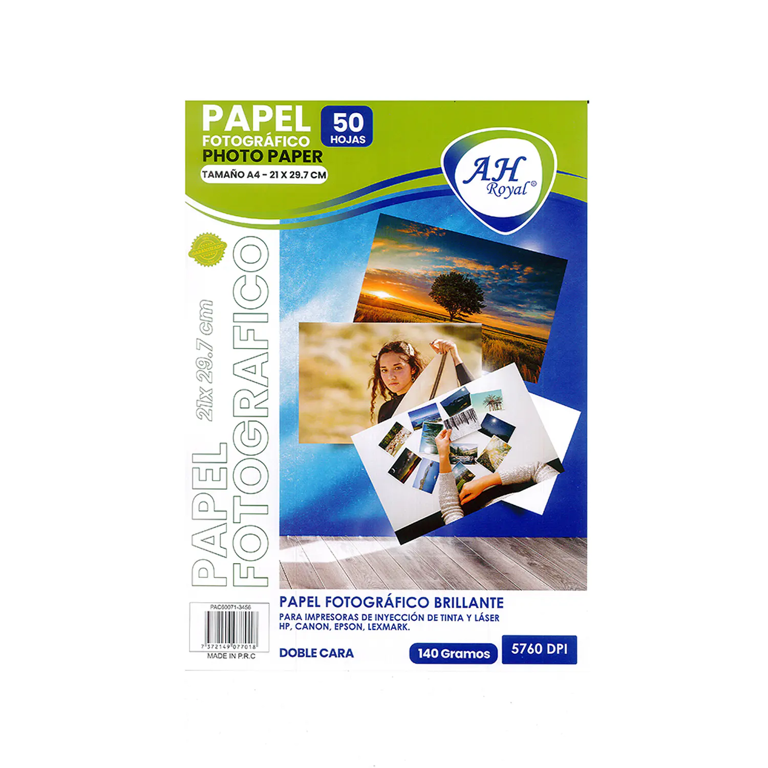 Papel Fotográfico A4 Doble Cara X 50 Hojas