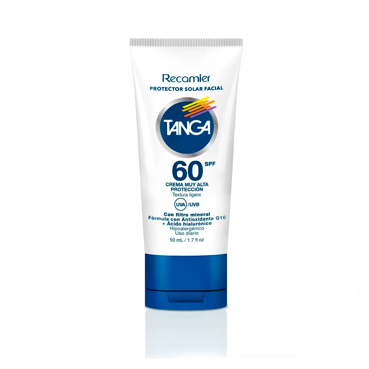 Bloqueador SPF 60 Facial Q10 Tanga 50 ml