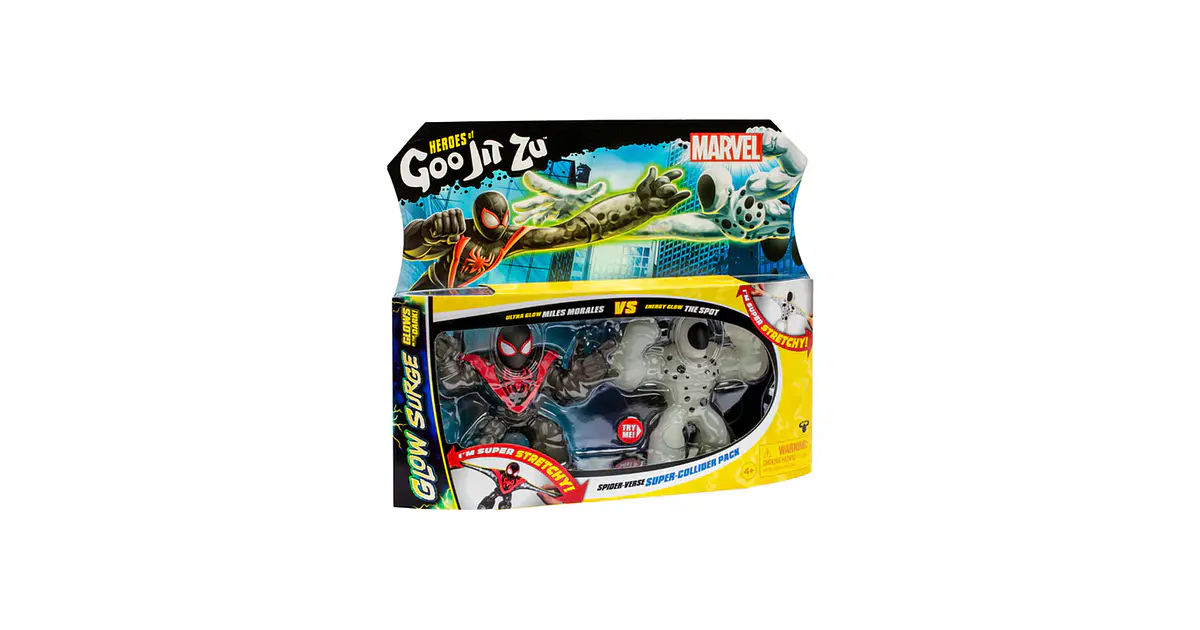 Goo Jit Zu Marvel Glow Surge Miles Morales Vs The Spot